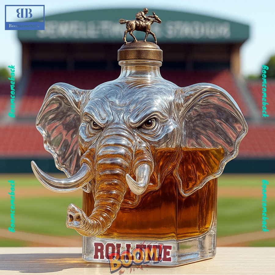 Alabama Crimson Tide Whiskey Bottle - Boomcomeback